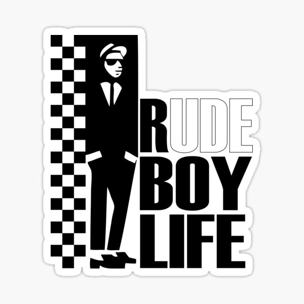 "Rude Boy " Sticker for Sale by pnjmcc | Redbubble