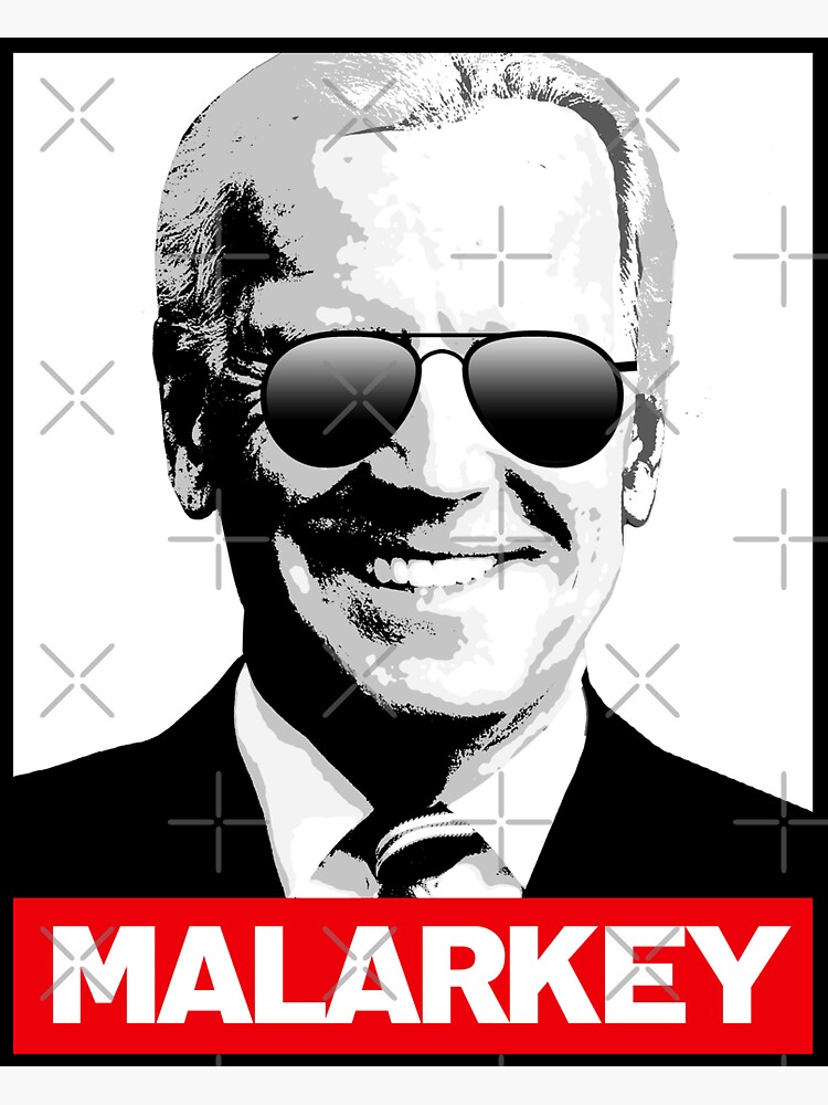 "Joe Biden Malarkey" Sticker for Sale by popdesigner | Redbubble