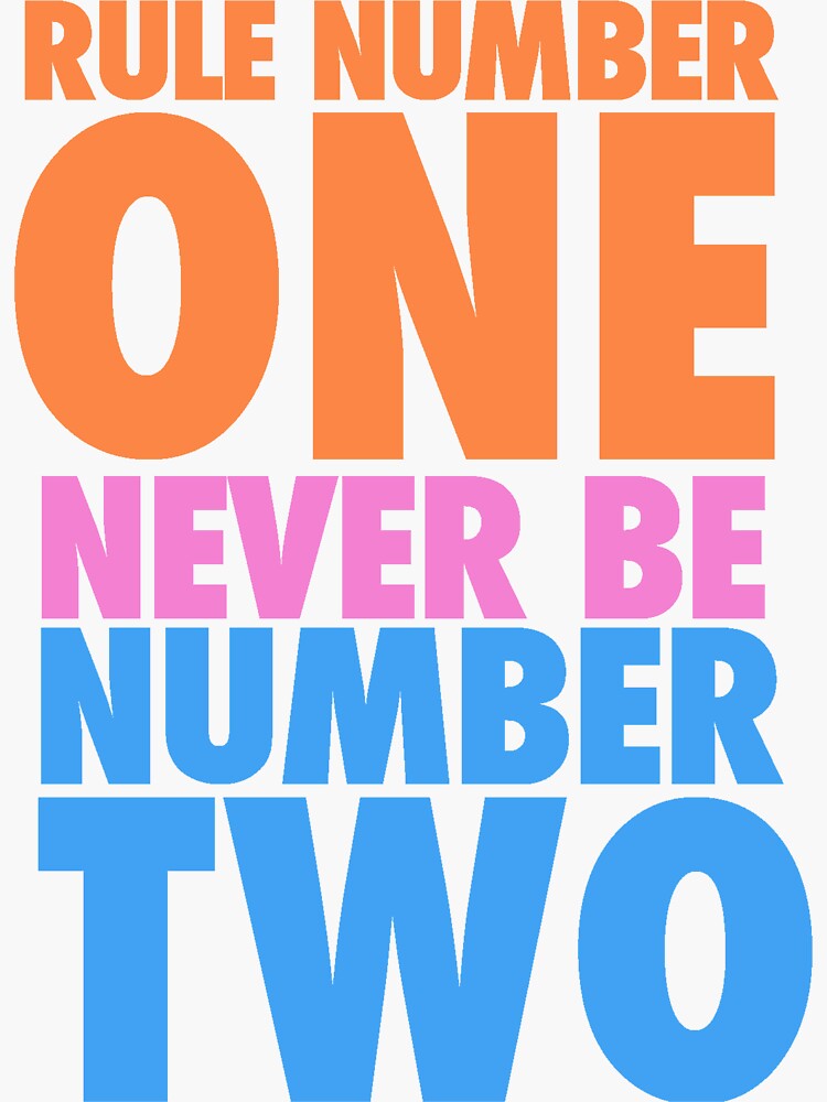"Rule Number One" Sticker for Sale by rjyoung | Redbubble