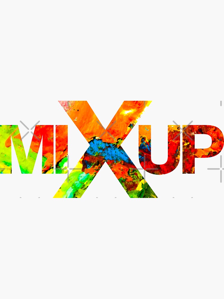 "MIXUP" Sticker by THEUSUALDESIGN | Redbubble