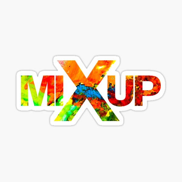 "MIXUP" Sticker by THEUSUALDESIGN | Redbubble