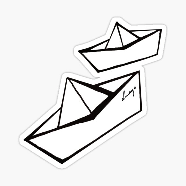 "Paper Boats" Sticker by astech86 | Redbubble