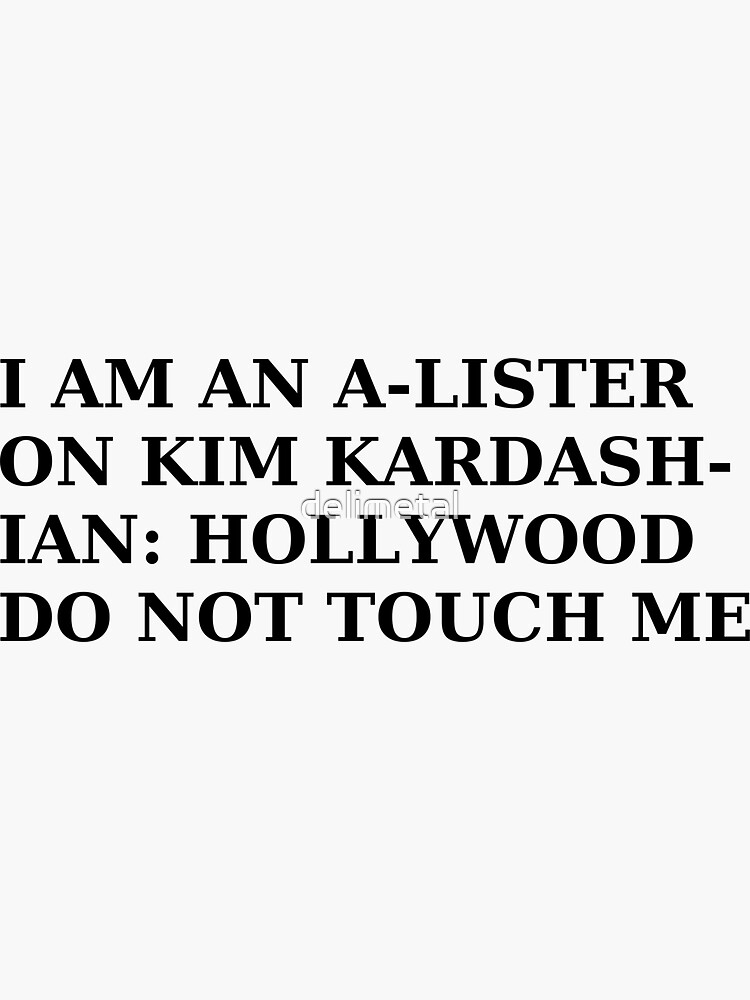 "A-Lister" Sticker by delimetal | Redbubble