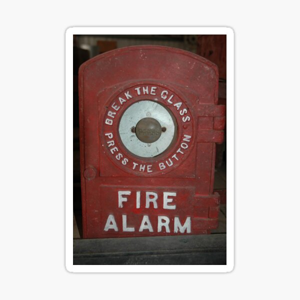 Fire Alarm Box Stickers | Redbubble