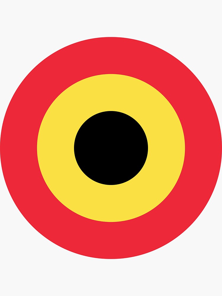 "Roundel of Belgian Air Component (Belgian Air Force)" Sticker for Sale ...