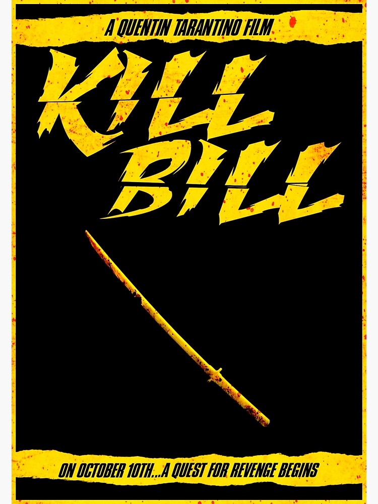 Póster «KILL BILL - Minimal Gory Poster Design» de doughballdesign ...