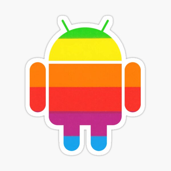 "Rainbow Color Android" Sticker for Sale by Synastone | Redbubble