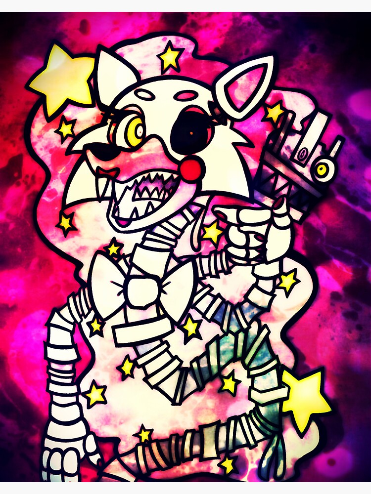 "FNAF - It's Mangle!" Sticker for Sale by ScribbleSketch | Redbubble