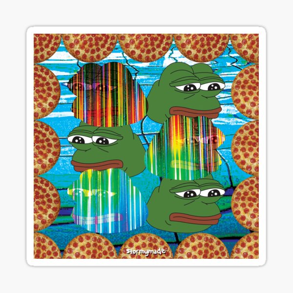 "RARE SAD PEPE" Sticker for Sale by STORMYMADE | Redbubble