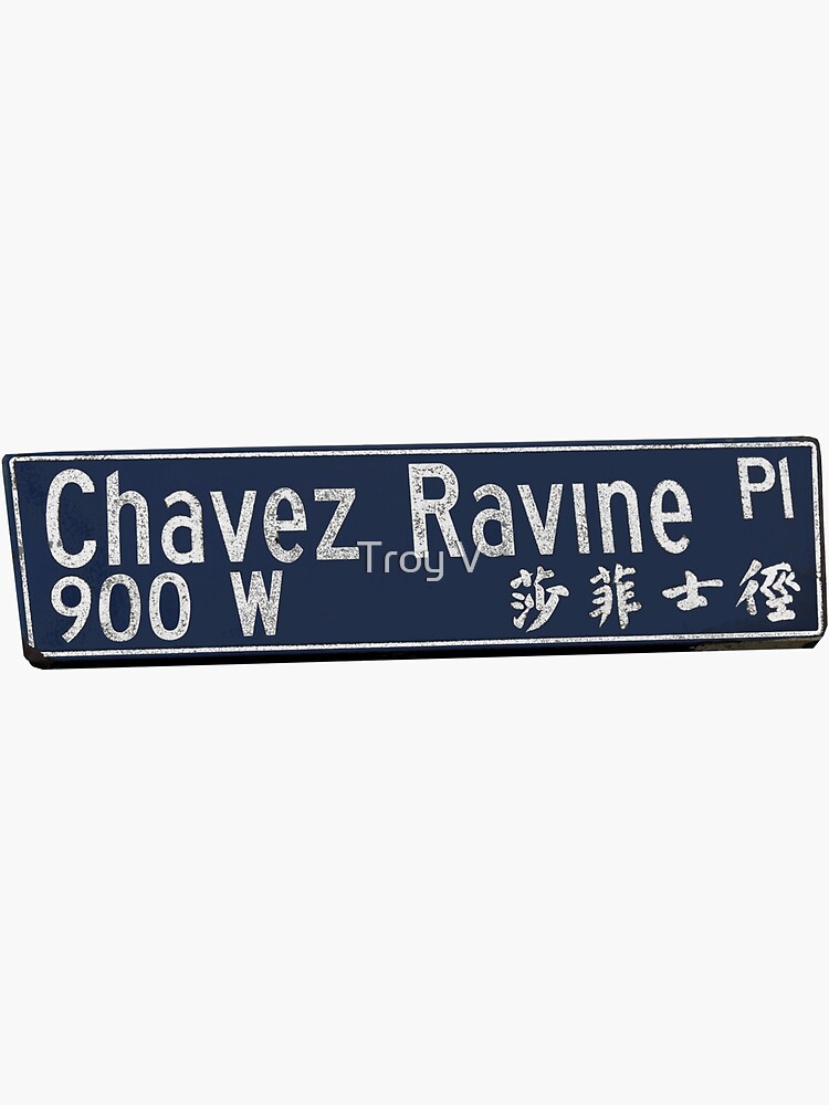 "Chavez Ravine" Sticker for Sale by Troyvart | Redbubble