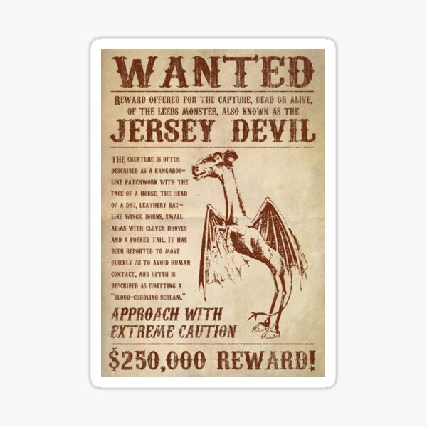 Jersey Devil Stickers | Redbubble