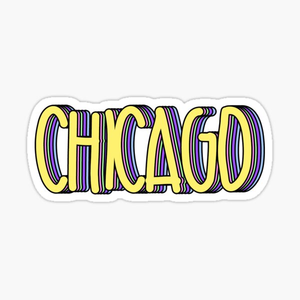 "Chicago" Sticker by nort2 | Redbubble