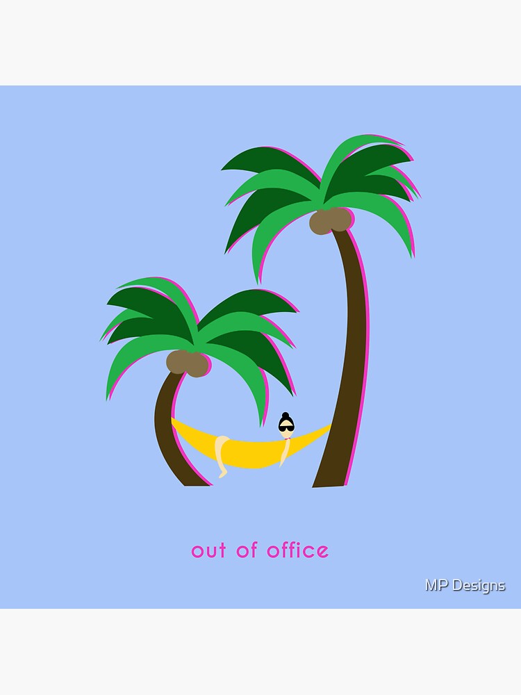 "Out Of Office" Sticker for Sale by Mperelmuter | Redbubble