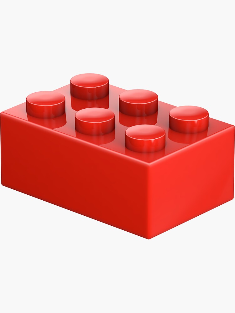 "Toy Brick" Sticker for Sale by chwatson | Redbubble