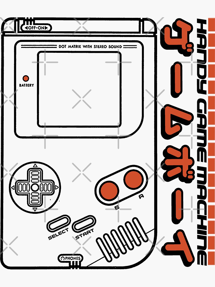 "Handy Game Machine" Sticker for Sale by martina1982 | Redbubble