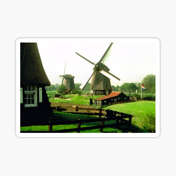 "DUTCH WINDMILLS 02" Sticker for Sale by RainbowArt | Redbubble