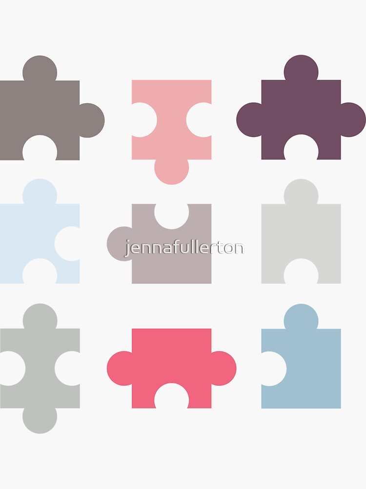 "Puzzle Piece" Sticker for Sale by jennafullerton | Redbubble