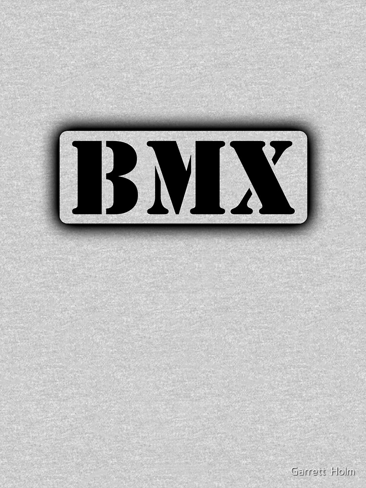 "BMX Stencil Black" T-shirt for Sale by garrettbmxr | Redbubble | utah ...