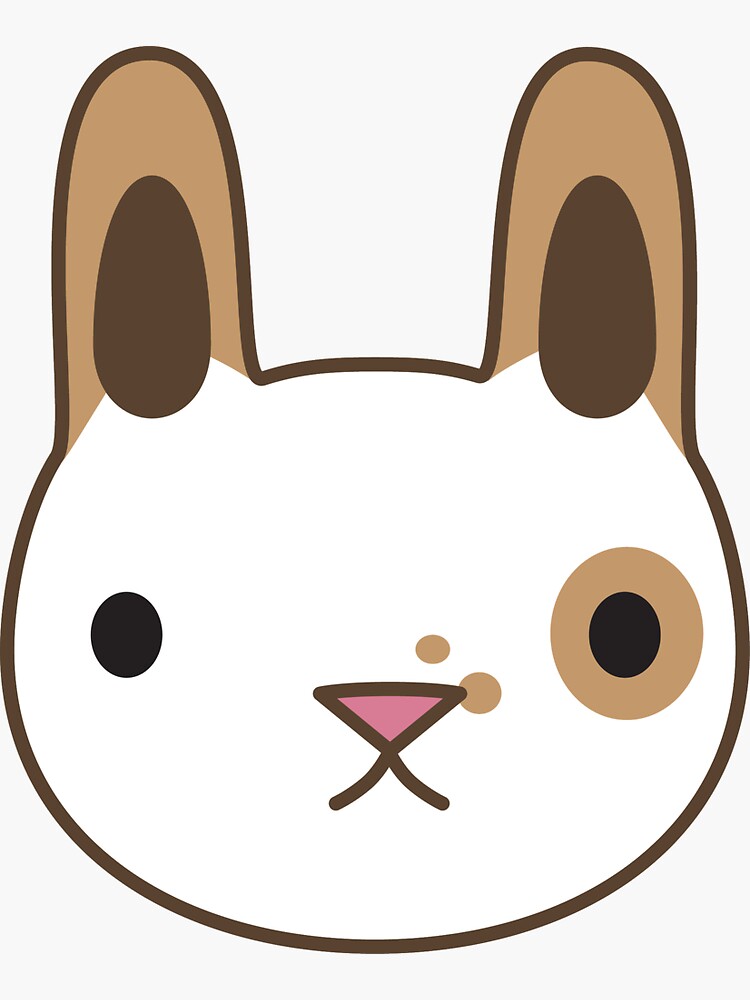 "Spotted Rabbit" Sticker for Sale by souperficial | Redbubble