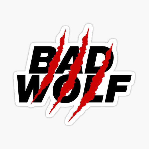 "Bad Wolf" Sticker for Sale by KiDesign | Redbubble