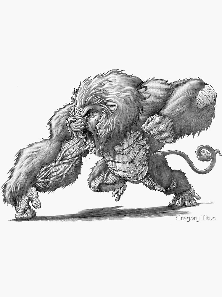 "The African Gorillion" Sticker by gregorytitus | Redbubble