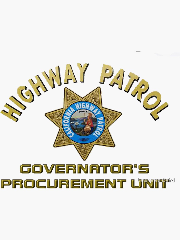 "CHP Governor's Procurement" Sticker for Sale by lawrencebaird | Redbubble