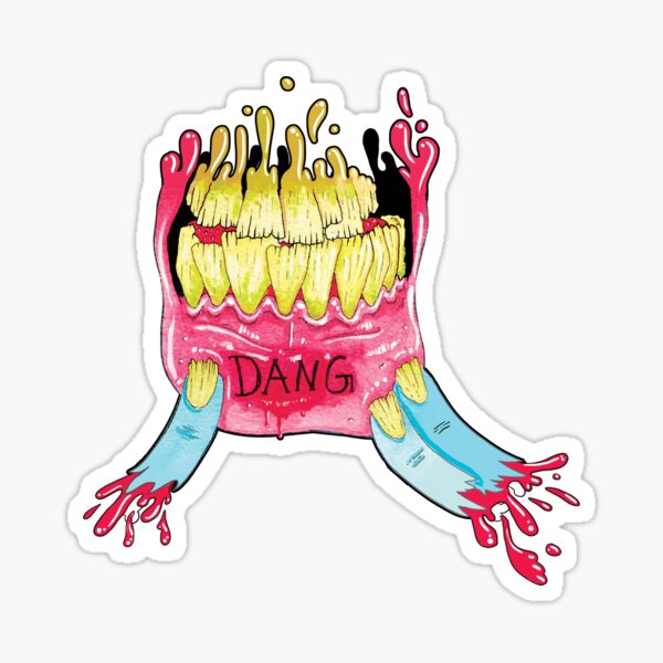 "DANG!" Sticker by AlyceMark | Redbubble