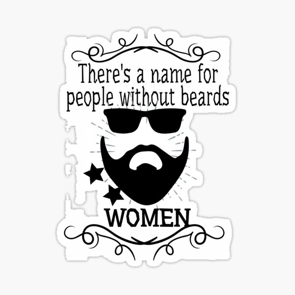 "Funny Beard and Mustache Alpha Daddy Man Design Quotes" Sticker for ...