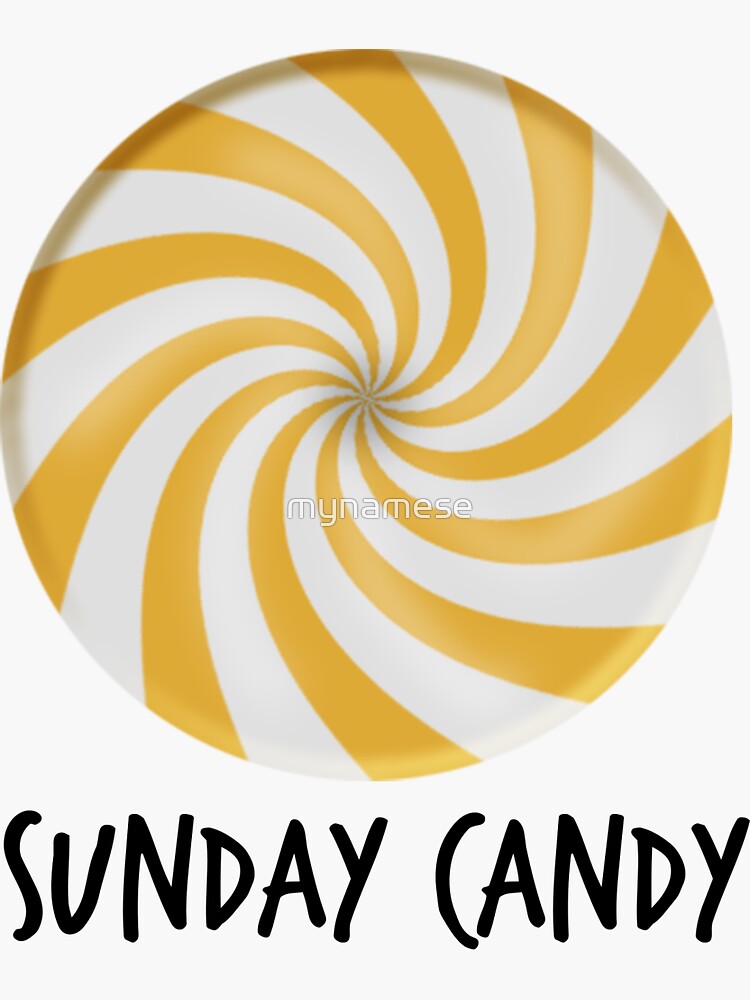 "Sunday Candy" Sticker for Sale by mynamese | Redbubble