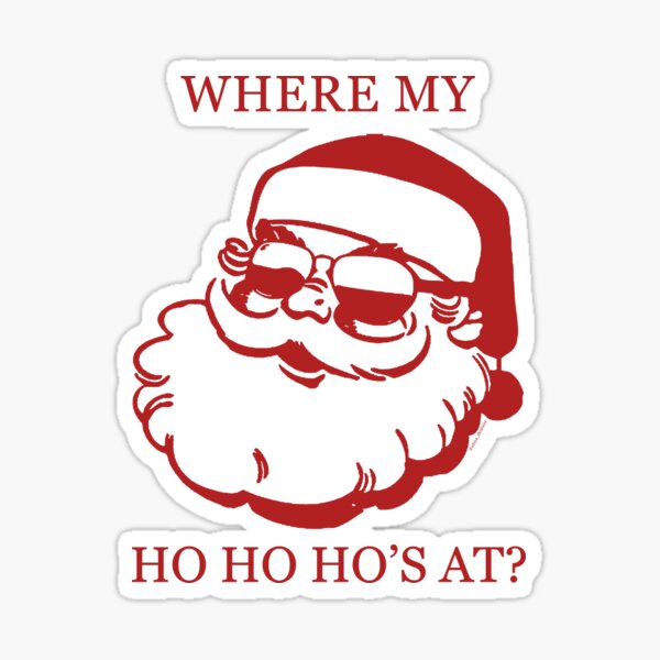 "Pimp Santa" Sticker for Sale by elisadenisse | Redbubble