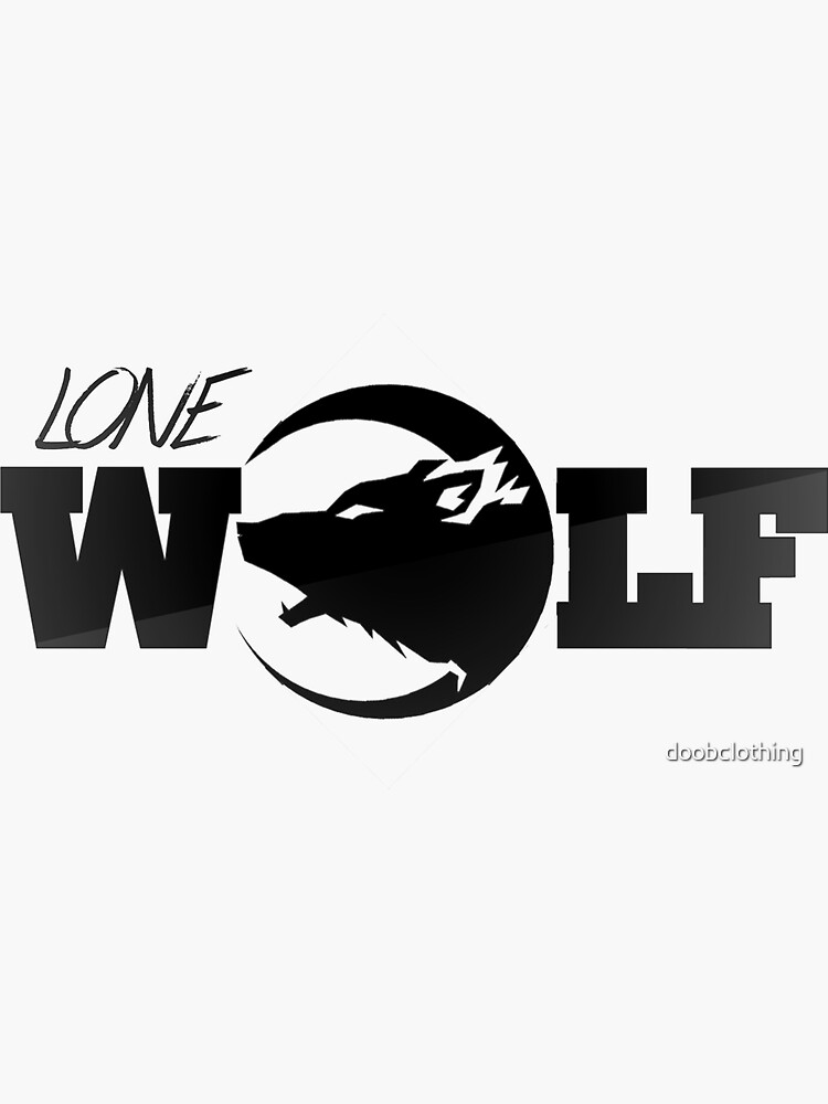 "Lone Wolf" Sticker for Sale by doobclothing | Redbubble