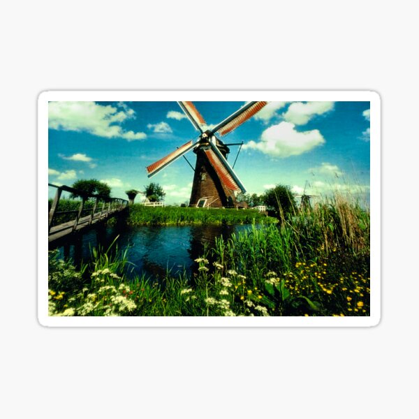 "DUTCH WINDMILLS 03" Sticker for Sale by RainbowArt | Redbubble