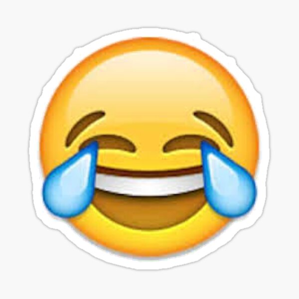 "Laughing Emoji" Sticker for Sale by annnaalove | Redbubble