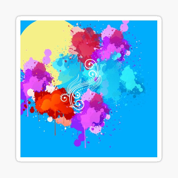 "Color Splash" Sticker by DreamyTigeress | Redbubble