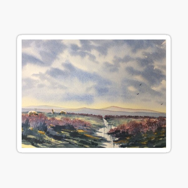 "Heather on Rosedale Tops" Sticker by GlennMarshall | Redbubble