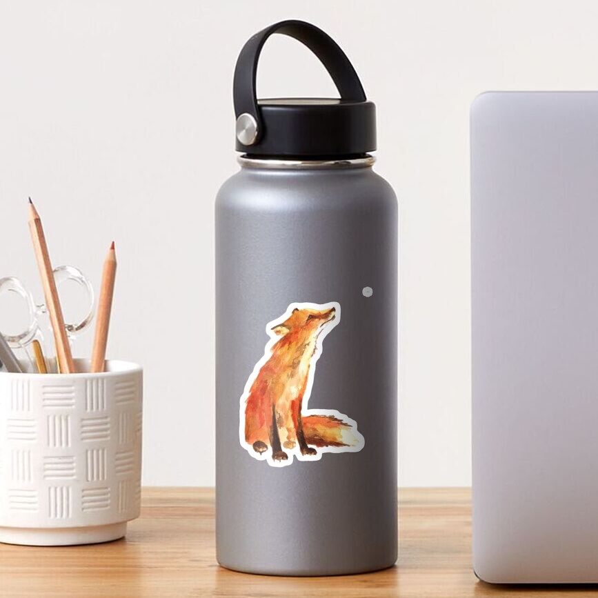 "Fox" Sticker for Sale by warpedwolf | Redbubble