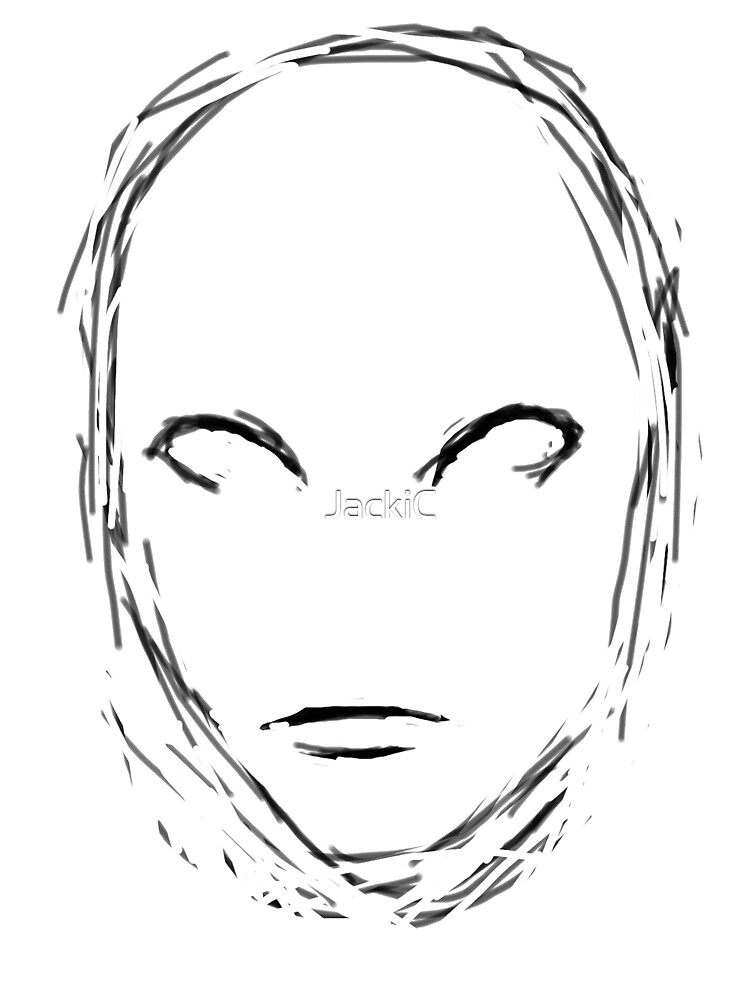 "Blank Face" Sticker by JackiC | Redbubble