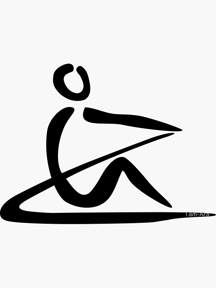 "Rowing Logo 1" Sticker for Sale by Tam-Ara | Redbubble