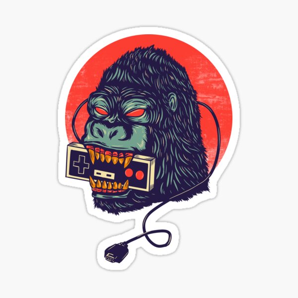 "kong" Sticker for Sale by motymotymoty | Redbubble
