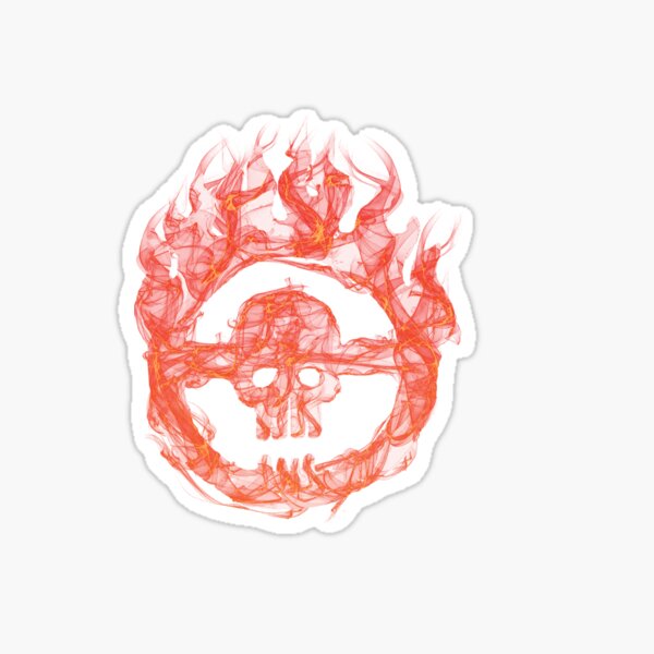 "Witness me [Red]" Sticker by Melkron | Redbubble