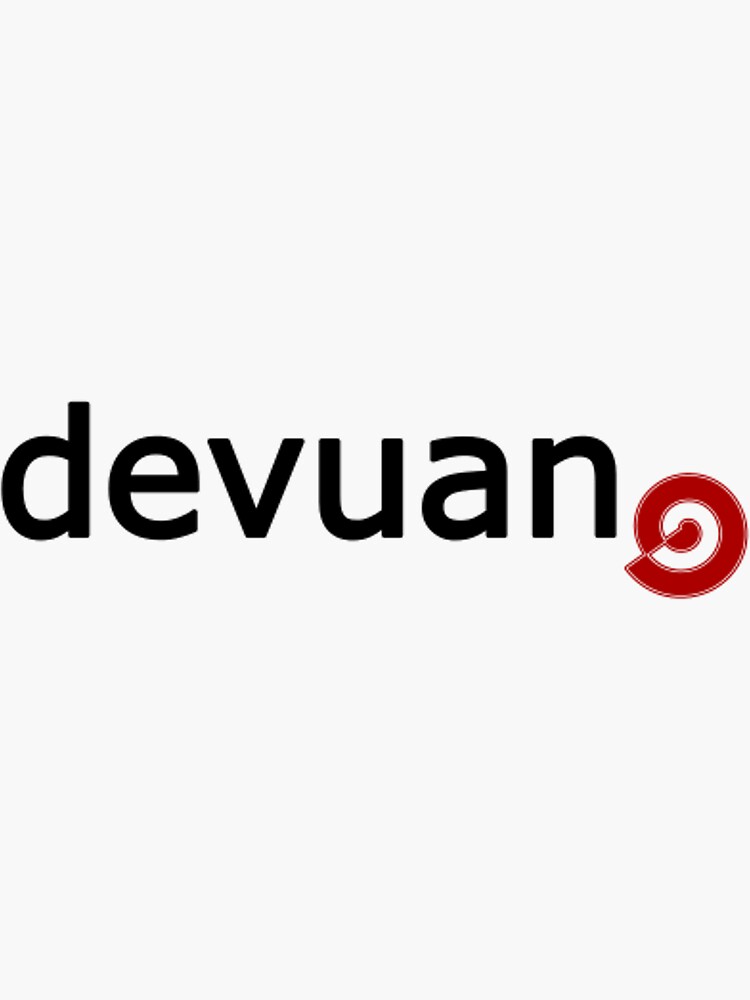 "Devuan - Debian Fork" Sticker for Sale by Koniii | Redbubble