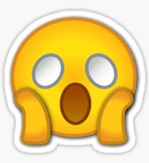Shocked Emoji Stickers | Redbubble