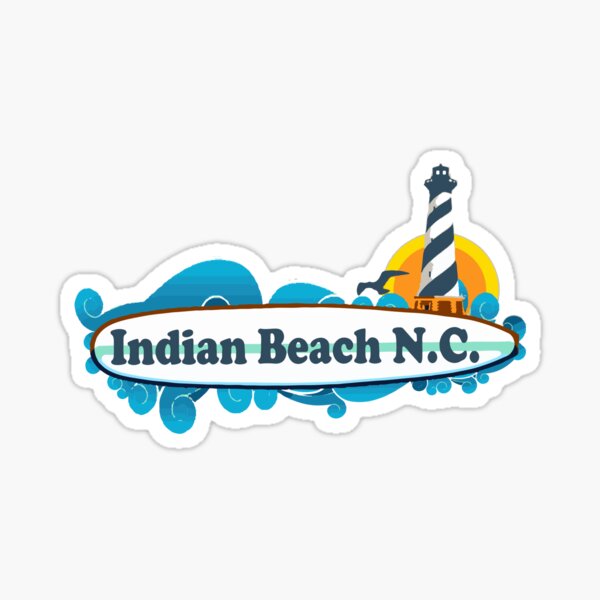 "Indian Beach - Bogue Banks. " Sticker for Sale by ishore1 | Redbubble
