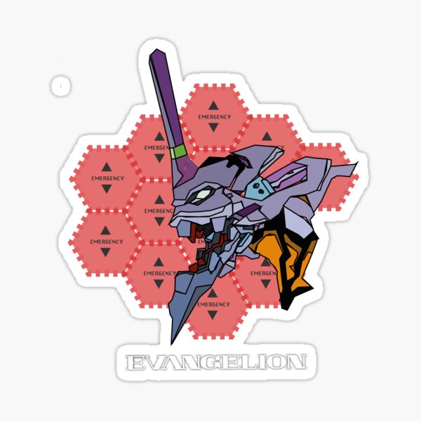 "EVANGELION EVA 01" Sticker by Pandaman93 | Redbubble