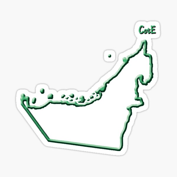 "UAE United Arab Emirates “Citizen of the Earth” small" Sticker for ...