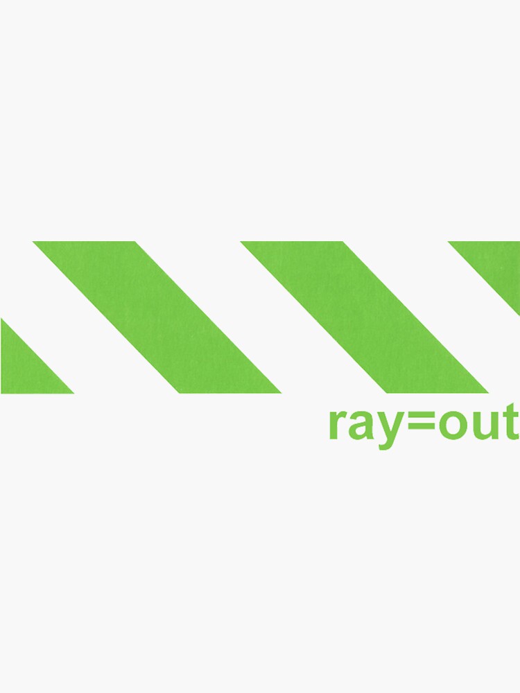 "ray=out" Sticker for Sale by rsticks | Redbubble