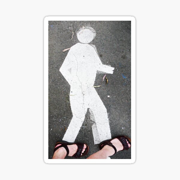 Pedestrian Crossing Stickers | Redbubble