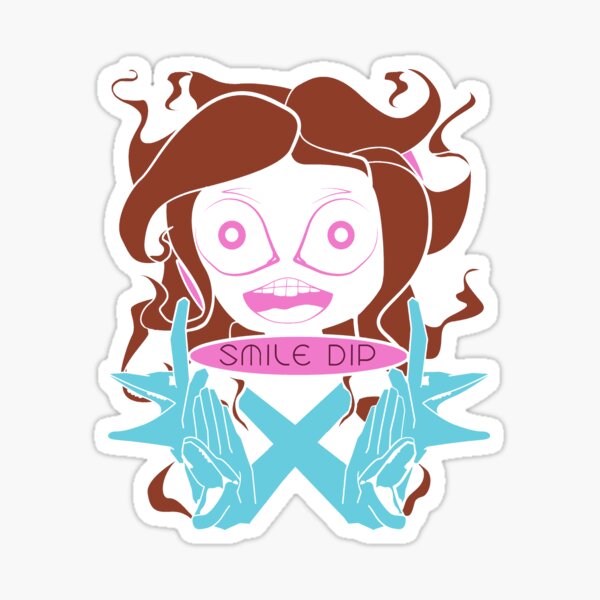 Smile Dip Stickers | Redbubble