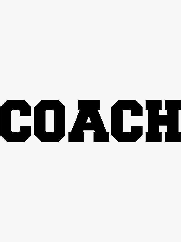 "COACH" Sticker for Sale by richredd | Redbubble