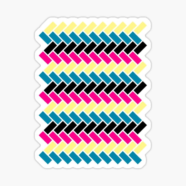 "CMYK" Sticker by helveticate | Redbubble